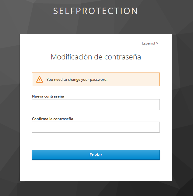 2. Recuperación de contraseña – Autoprotección
